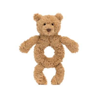 英国Jellycat巴塞罗熊摇铃手圈婴儿摇铃玩具安抚宝宝陪伴玩偶公仔