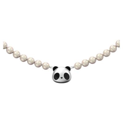 BENSHENG新中式熊猫项链女