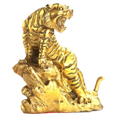 纯铜老虎上山虎客厅摆件招财聚财
