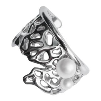 张子墨同款睡蝶蕾丝戒指