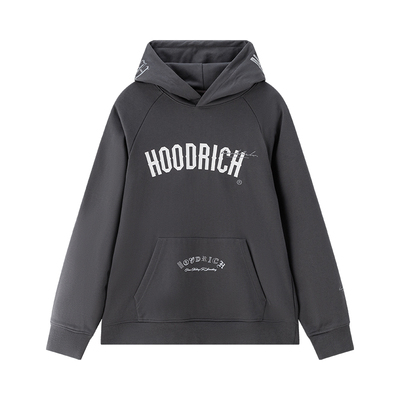 HOODRICH贴布绣美式复古高街连帽卫衣男女秋季宽松休闲百搭帽衫