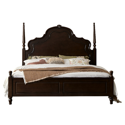 法式复古全实木主卧美式双人大床