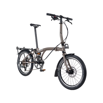 碟刹铝合金三折叠自行车