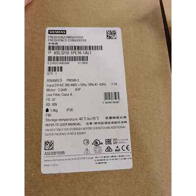 议价6SL32101PE161AL1G120变频器PM2402功率模块1.5KW适用