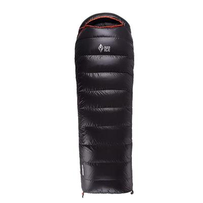 黑冰鸭绒成人单人户外露营睡袋