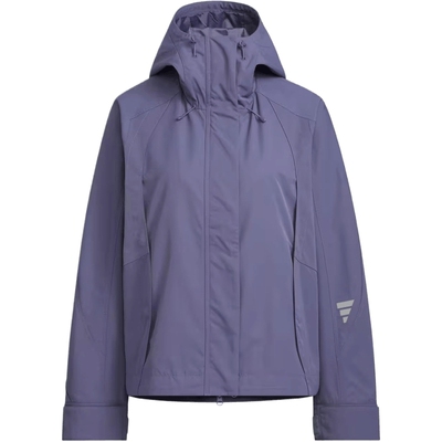 滔搏adidas阿迪达斯女子休闲机能风梭织连帽夹克外套KS0067