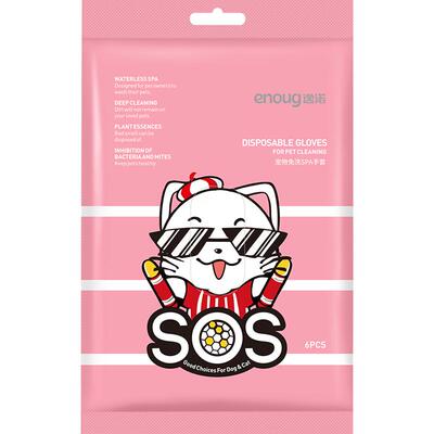 逸诺sos宠物免洗手套湿巾除臭