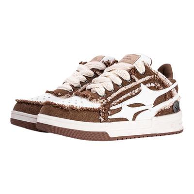 KILLWINNER牛仔板鞋棕色