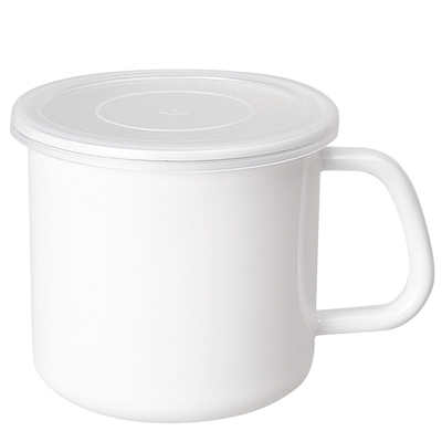 野田珐琅单柄带盖搪瓷保鲜容器