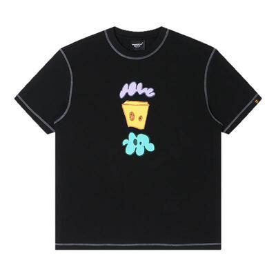 薛之谦dsp趣味印花情侣短袖T恤