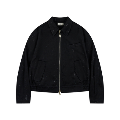 GOODBAI 916 翻领泼墨拉链oversize外套