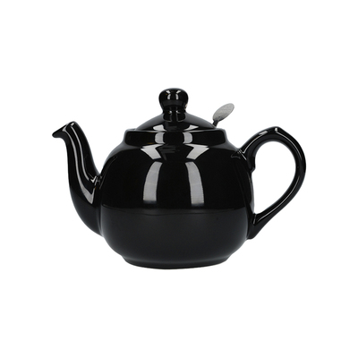 London Pottery田园1200ml亮光黑英式茶壶轻奢下午茶泡茶壶带滤网