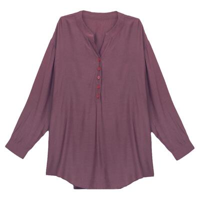 华丽独秀现代舞练功服宽松显瘦文艺立领上衣日常可穿舞蹈衬衫新款