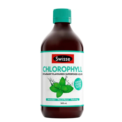 澳洲swisse叶绿素液体口服液薄荷味500ml加班免疫熬夜酸碱性平衡
