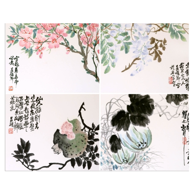木版水印吴昌硕花果册朵云轩