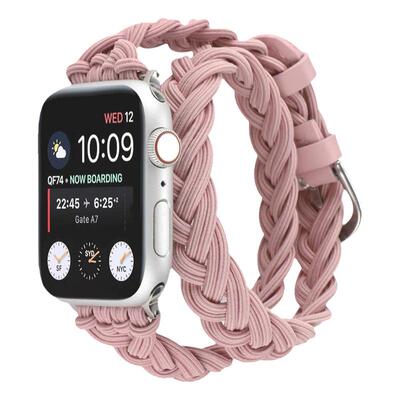 弹力麻花双圈适用iwatch表带