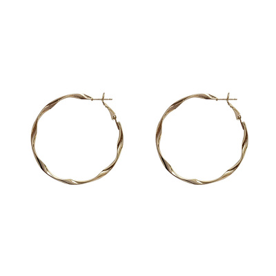 韩国ins网红同款简约弯曲大圆圈