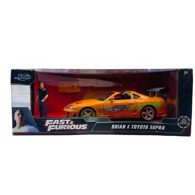 JADA速度与激情1995丰田Supra 布莱恩 速霸牛魔王合金汽车模 1:24