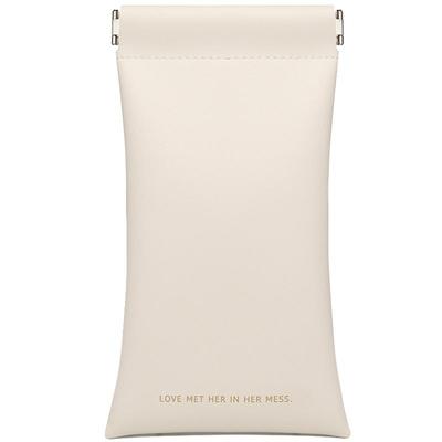 自带镜布皮革眼镜袋墨镜袋高级感