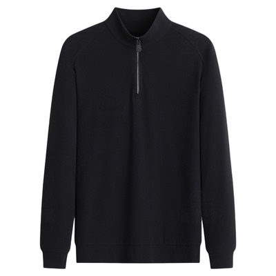 霞湖世家真德绒长袖T恤男