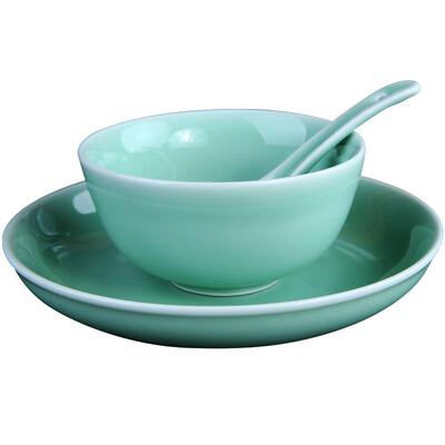 瓯江龙泉青瓷餐具套装家用中式