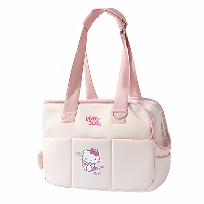 hellokitty联名款棉质便携外出包大空间单肩手拎秋冬宠物猫包狗包