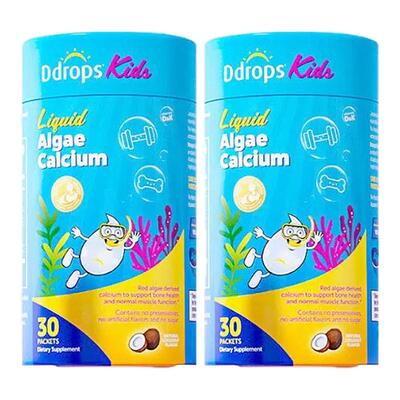 Ddrops滴卓思海藻钙镁锌儿童补钙液体钙婴幼儿宝宝钙片钙铁锌VD*2