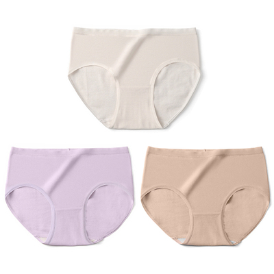 Sisters长绒棉无缝抗菌女士内裤