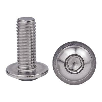 盘头带垫内六角螺钉304不锈钢M6