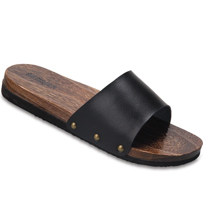 男士木屐拖鞋木底防汗日常家居鞋