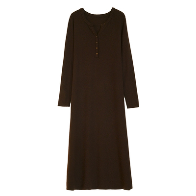 木子理想胖mm大码显瘦针织长裙