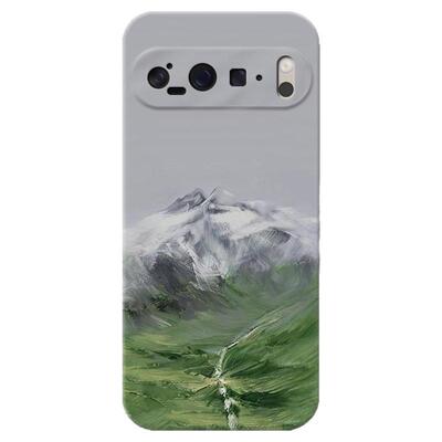 壮丽山河适用谷歌Pixel10手机壳9pro/8/7/6A油画XL文艺小清新男生女款耐脏防摔软