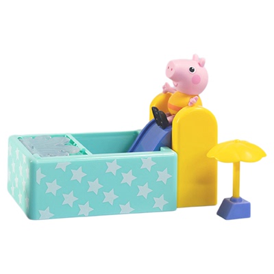 小猪佩奇玩具夏日滑梯过家家益智