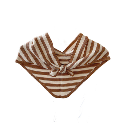 搭肩黑白条纹款围巾遮阳护脖颈