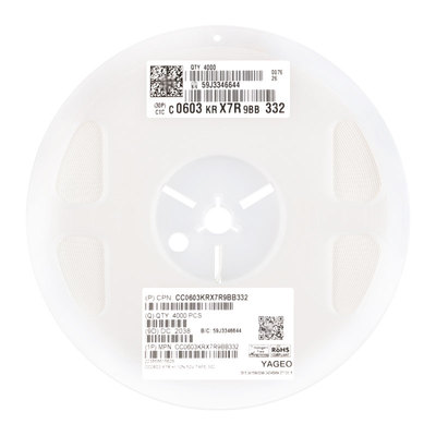 0603贴片电容3.3nF(332)10%50V