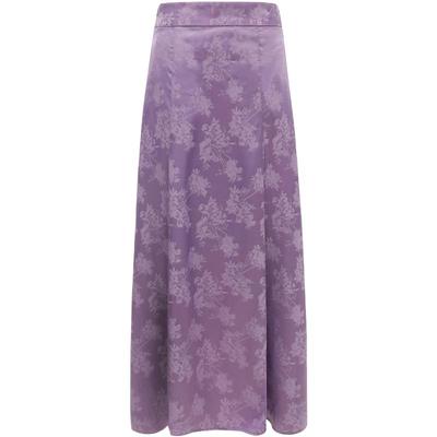 [断码清仓]COCOBELLA暗纹提花丝滑缎面改良马面裙女半身裙HS3069