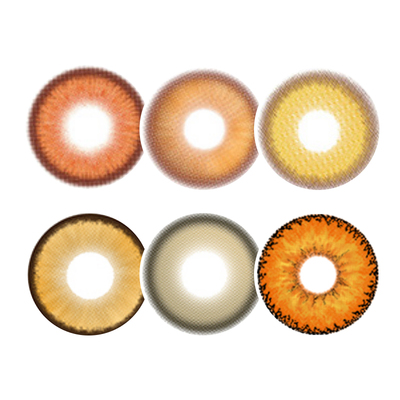 橙色橘色棕色美瞳cos日抛dgu太宰治花子君符玄绪露卡枫原橙