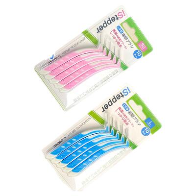 日本istepper凸面宽L行牙缝刷