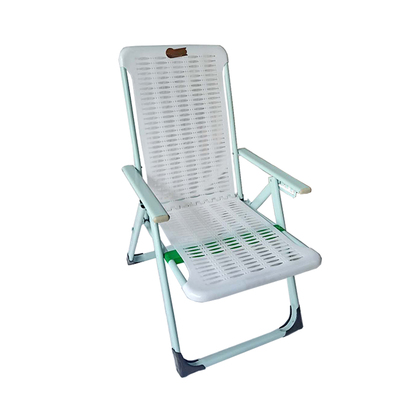 加厚折叠躺椅塑料沙滩椅午休户外