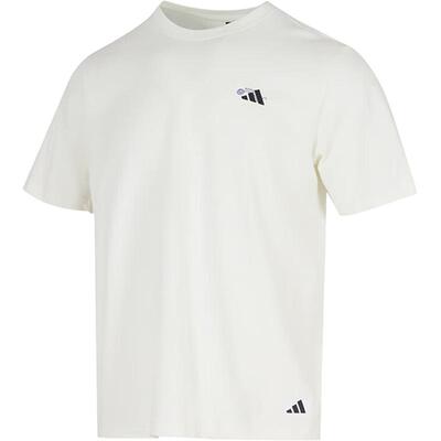 Adidas/阿迪达斯官方正品2025秋季款男士简约运动圆领短袖KC2868