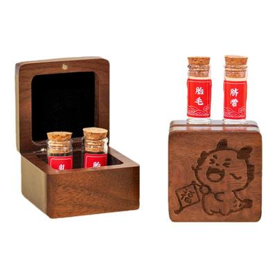 脐带纪念自制收藏盒胎毛收纳瓶