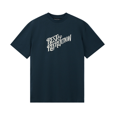 RR字母logo短袖T恤男女同款