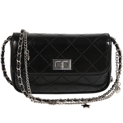 潮包包高级感小香风绣线菱格链条小方包2025夏季新款单肩斜挎包女