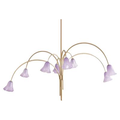 法式复古高端客厅玻璃吊灯花朵灯