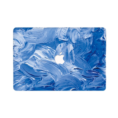 适用2019macbook pro保护壳苹果air13 15寸颜料绘画彩印壳16带bar