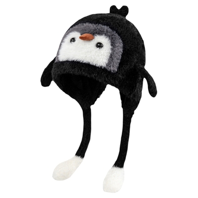 捏一捏哇叽响可爱亲子企鹅护耳帽