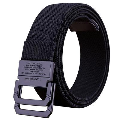 单面镜男女士通用弹力编织皮带