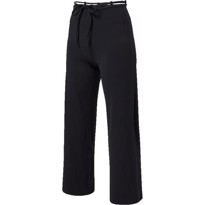 腰部抽绳磨毛直筒10分瑜伽裤