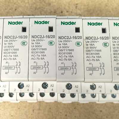 议价Nader良信接触器NDC2J1620线圈电压22维修