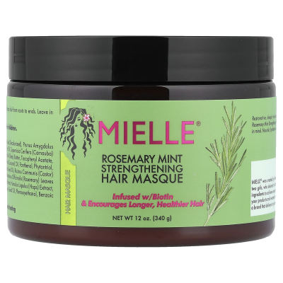 Mielle强化发膜迷迭香薄荷呵护发丝滋养头皮